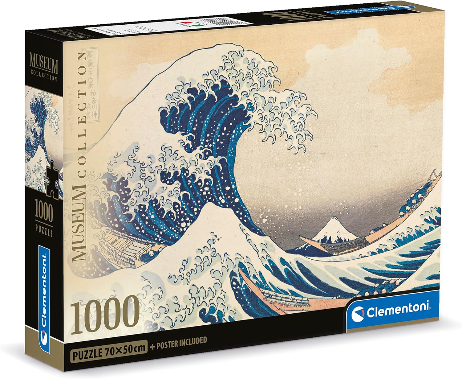 Clementoni 39707 Collection Museum The Great Wave of Hok. -1000 Pieces ...