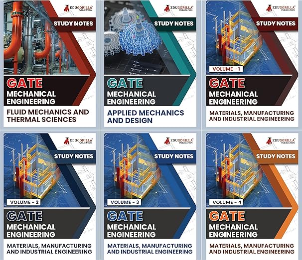 Buy GATE Mechanical Engineering Study Notes Combo (Set of 6 Books ...