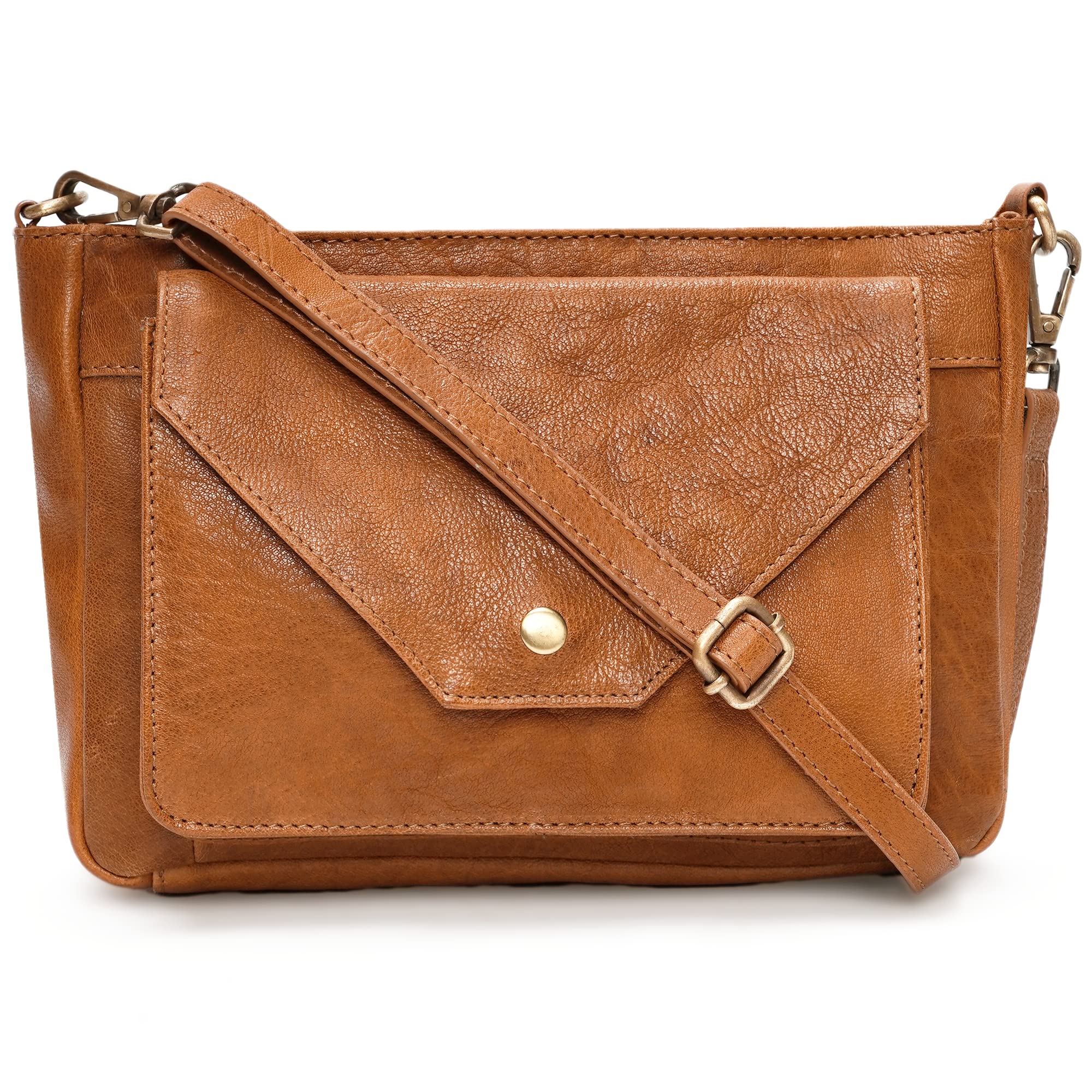 LUXEORIA Genuine Leather Small Crossbody Bags for Women, Travel Purses ...