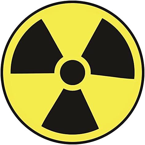 Amazon.com: Nuclear Radiation ISO Safety Label Sign Stickers (Pack of 5 ...