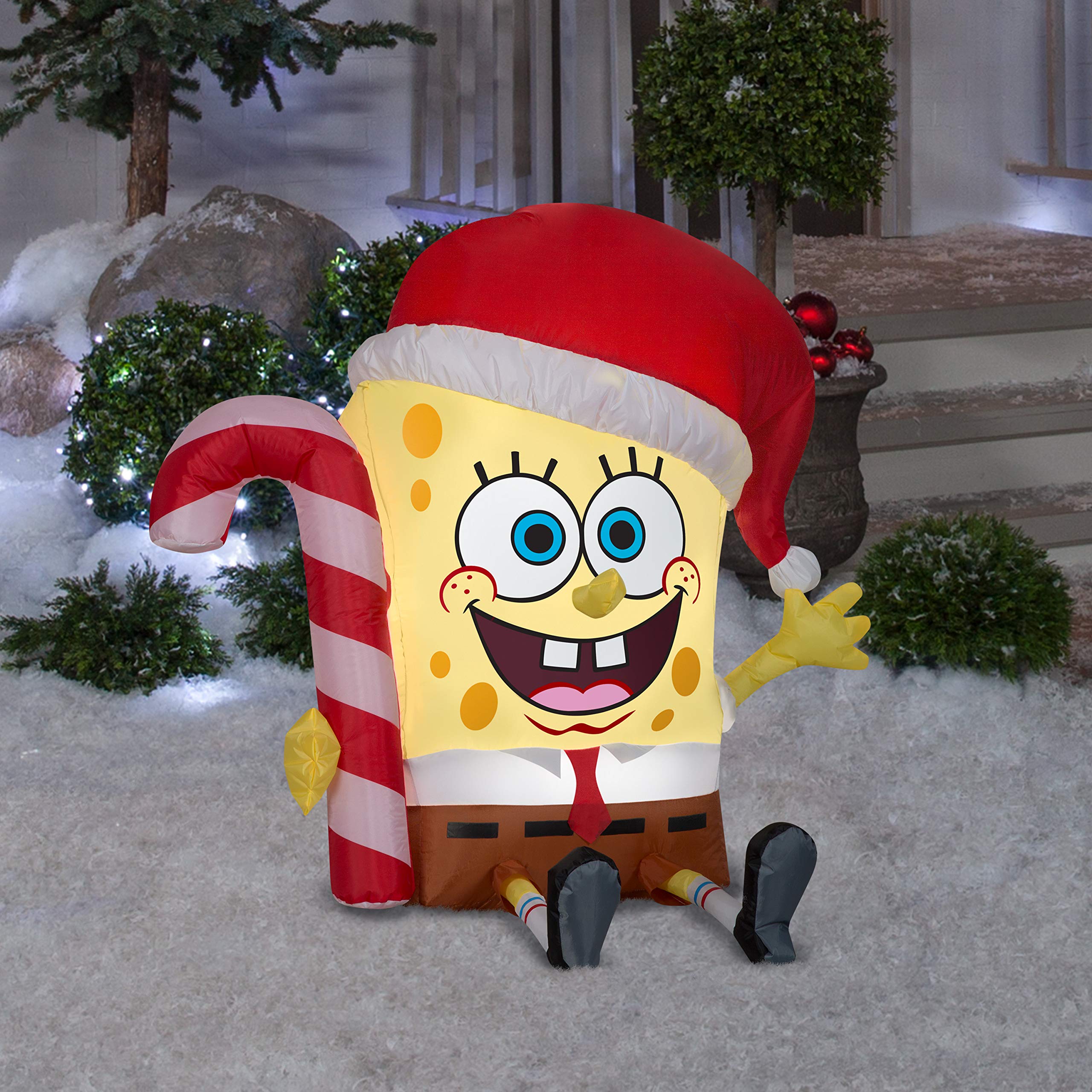 Snapklik.com : Gemmy Christmas Airblown Inflatable Spongebob w/Candy ...