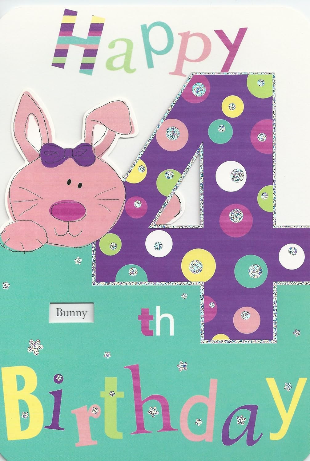 Amazon Happy 4th Birthday Card Office Products Amazon Happy 4th Birthday Card Office Products
