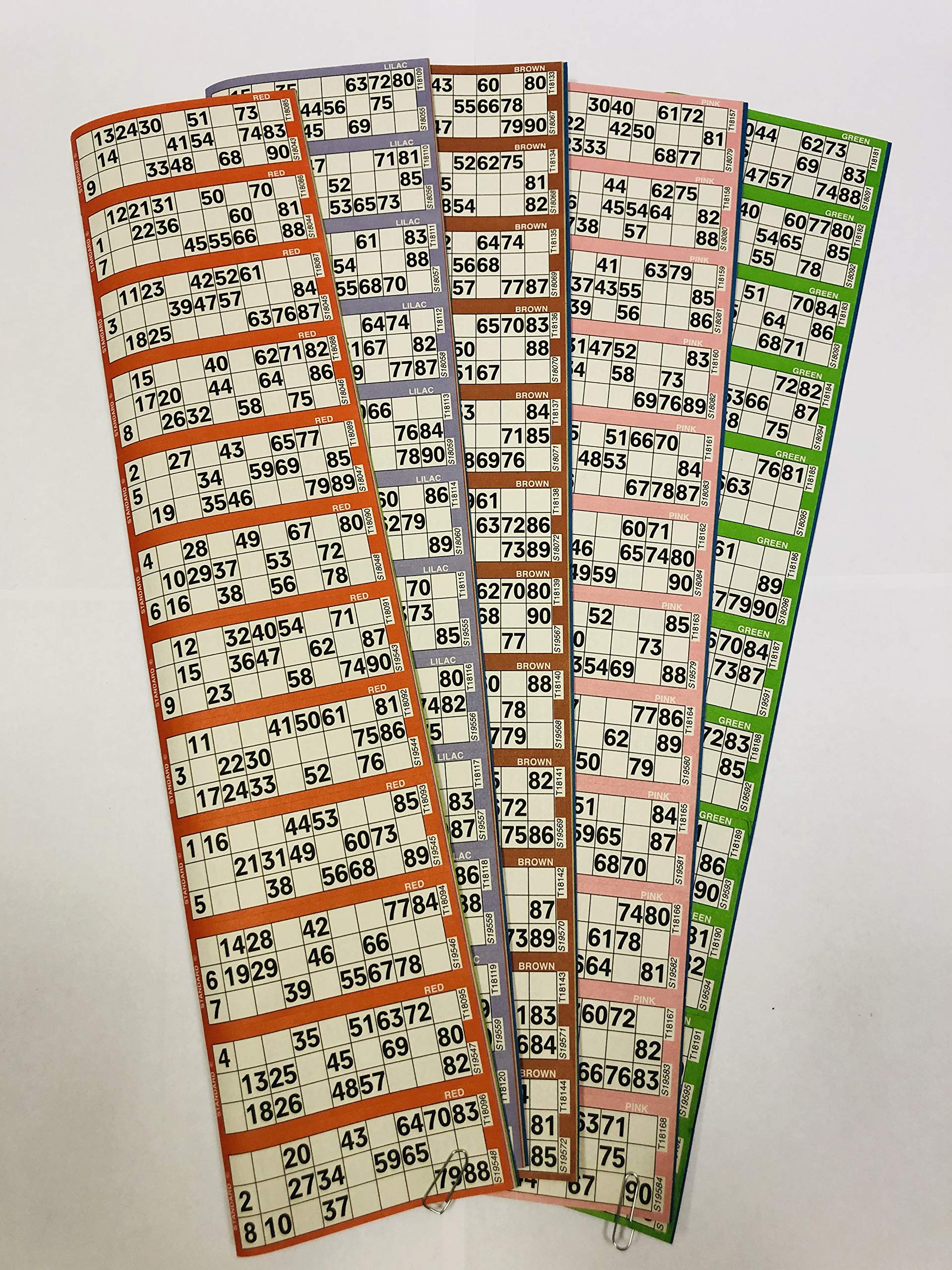 Fournitures Bingo Loterie Carnets De Bingo 3000 Tickets - 5 Pages Avec ...