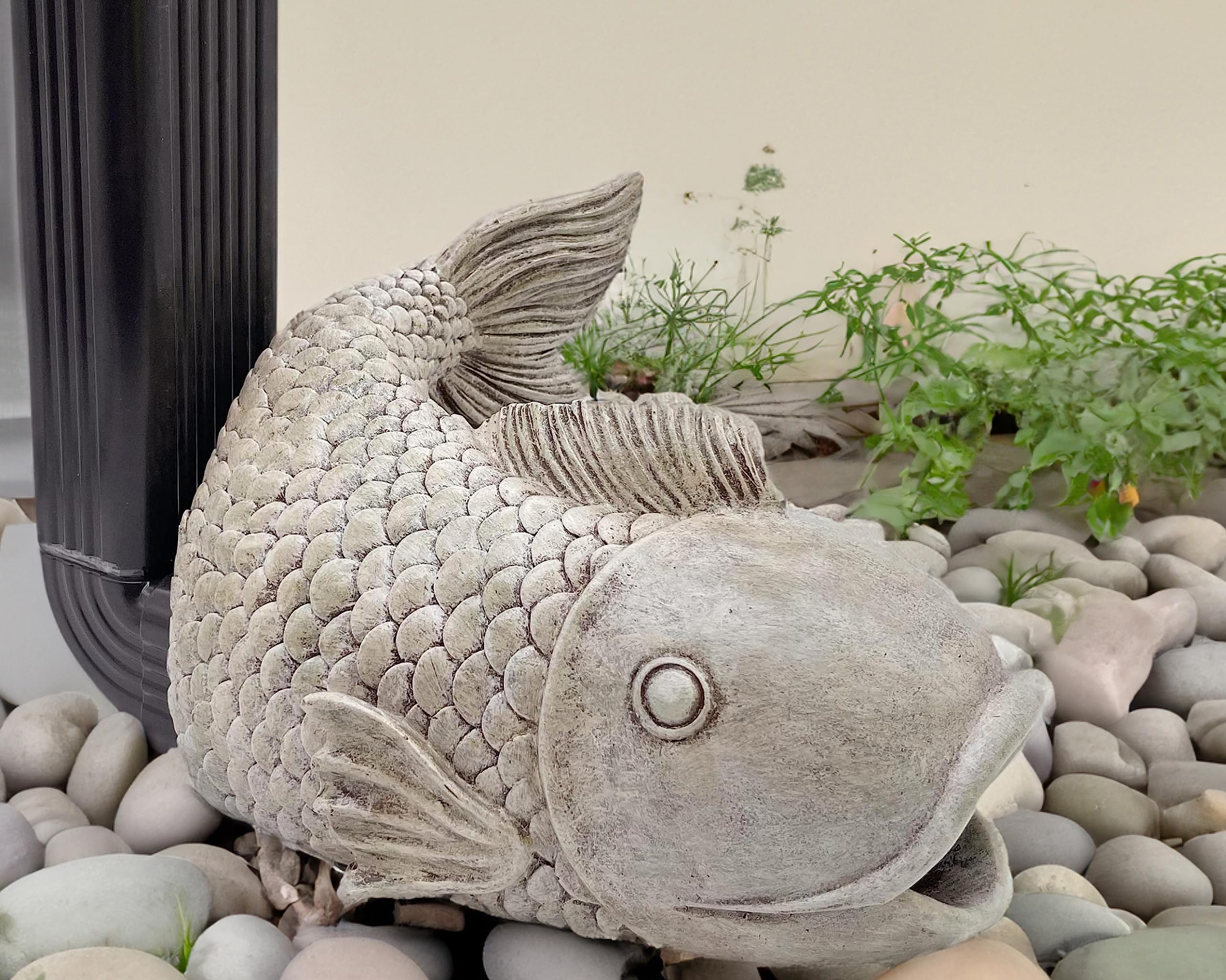 Snapklik.com : Real Fish Sculpture Gutter Diverter Rain,Eco-Friendly ...