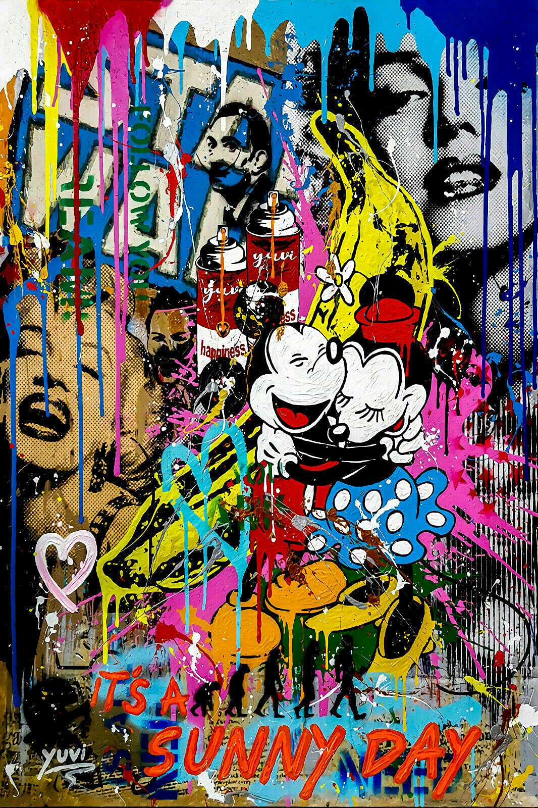Peinture Sur Toile De Mickey Mouse