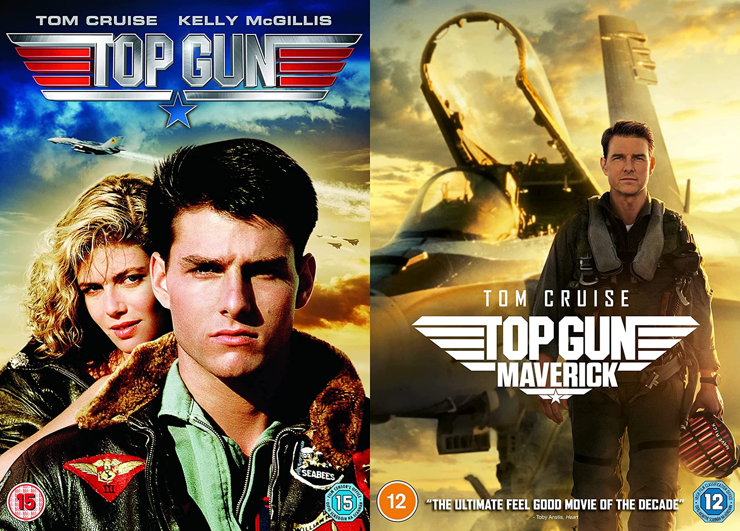 Top Gun 2 Movie Collection DVD - Top Gun / Top gun - Maverick DVD - Top ...