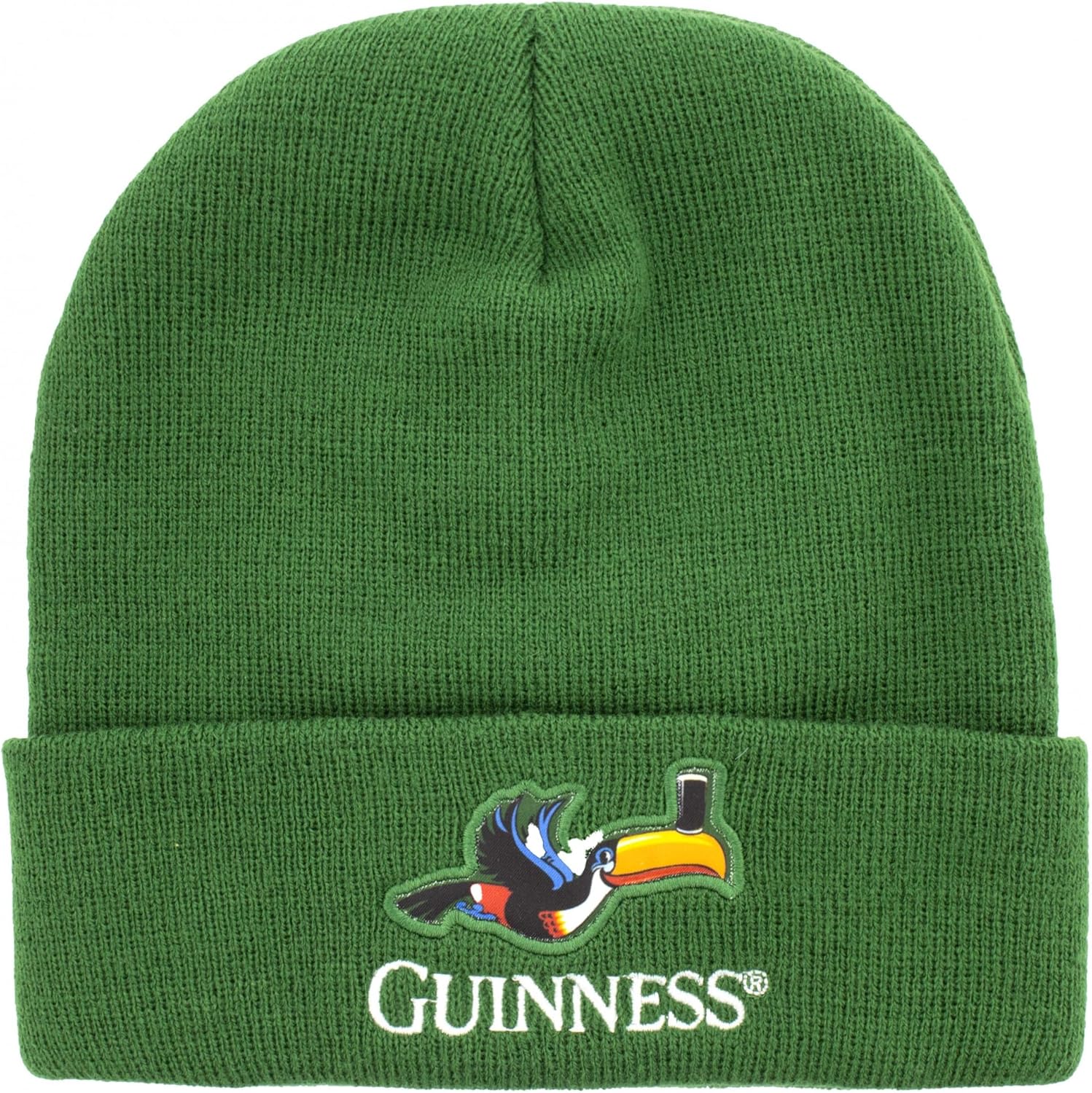 Guinness Beer Toucan Green Knit Cuffed Beanie at Amazon Men’s Clothing ...