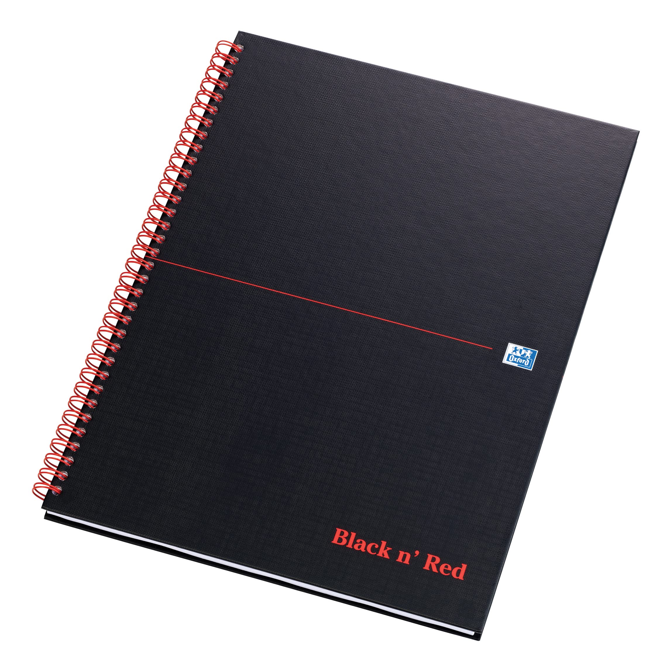 Oxford Black n' Red A4 140 Pages Wirebound Hard-Back Ruled and ...