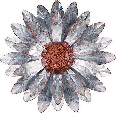 Amazon.com: Next Innovations Gerber Daisy Metal Wall Art, Red Flower ...