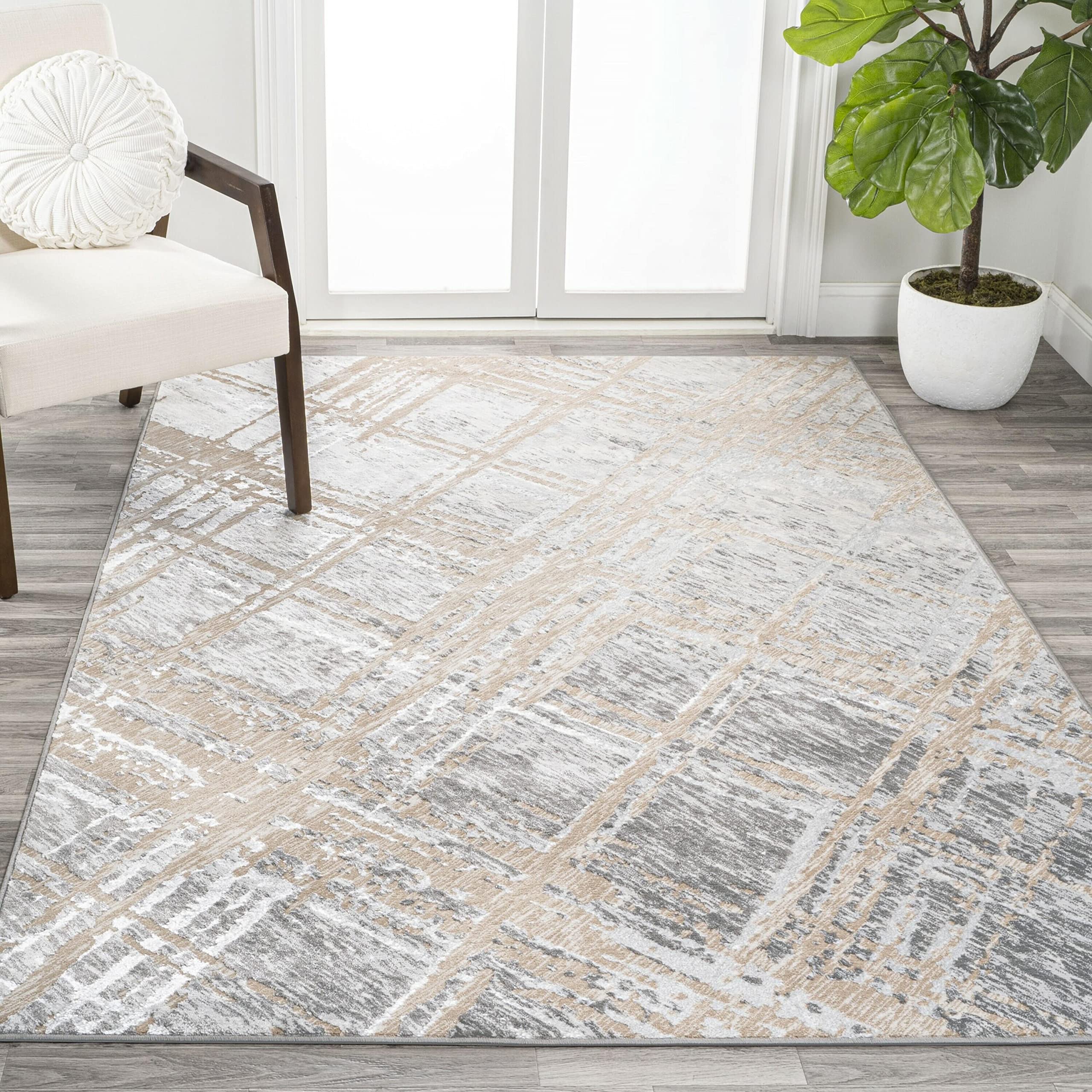 Amazon.com: JONATHAN Y SOR201C-8 Slant Modern Abstract Indoor Area Rug ...
