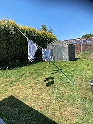 DRYZEM 30m (98 ft) Retractable Washing Line - Double Washing Line ...