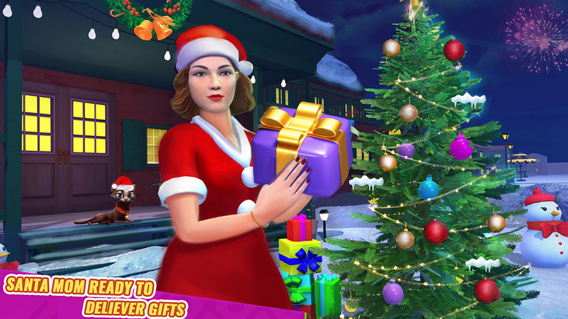 Flying Santa Claus Mom: Fun Gift Delivery Christmas Games - App on the ...