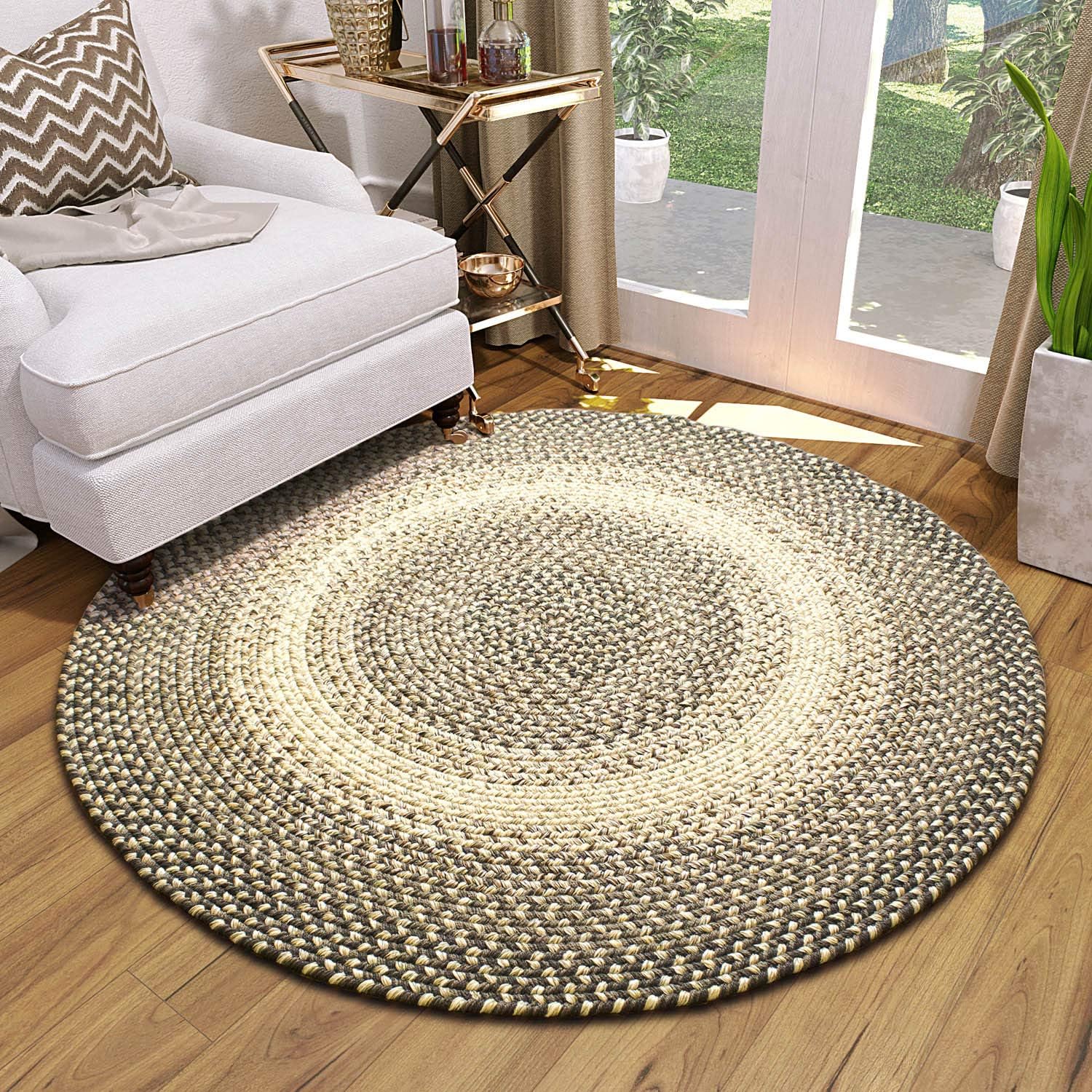 Amazon.com: Super Area Rugs Braided Rugs Farmhouse Kitchen Rug ...
