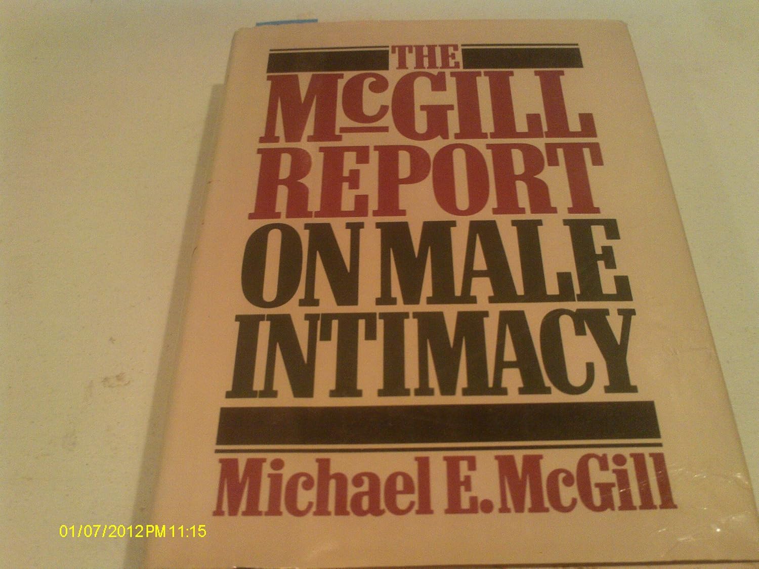 The McGill Report on Male Intimacy: McGill, Michael E.: 9780030632976 ...