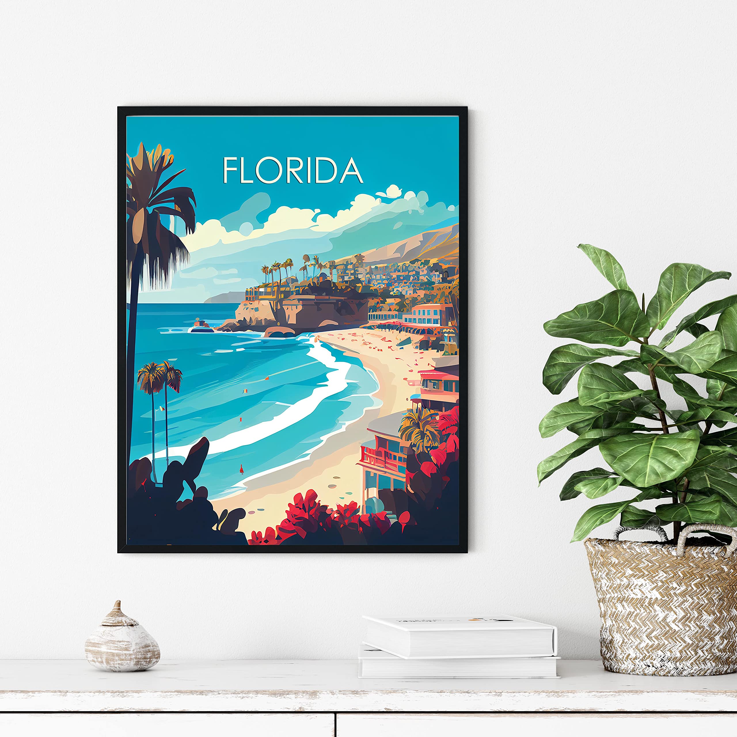 Florida Beach Art Beautiful Florida Beach Sunset Photo Lustre Paper