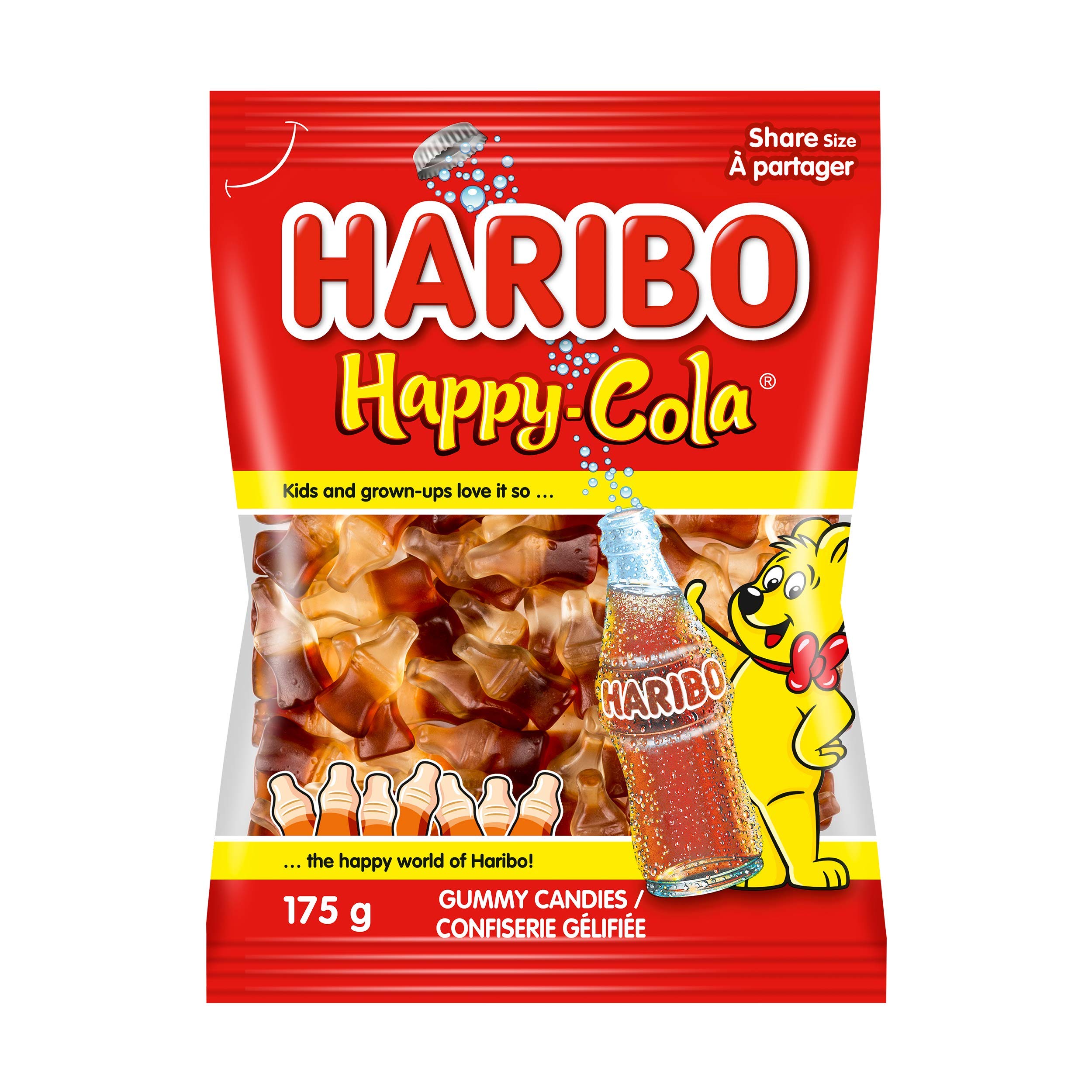 Haribo Happy Cola Gummy Candy, Cola Flavoured Candy, No Artificial ...