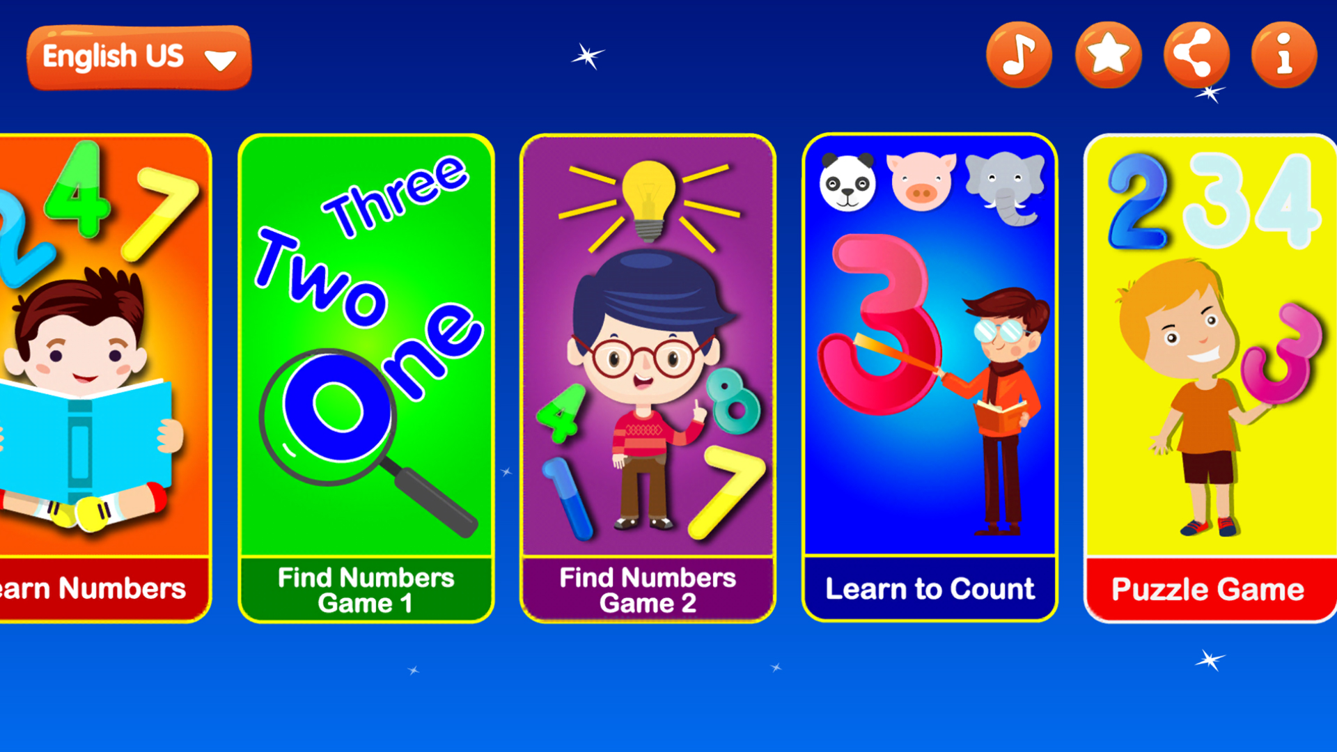 123 Numbers Learning for Kids - Educational Games for Toddler - App on ...