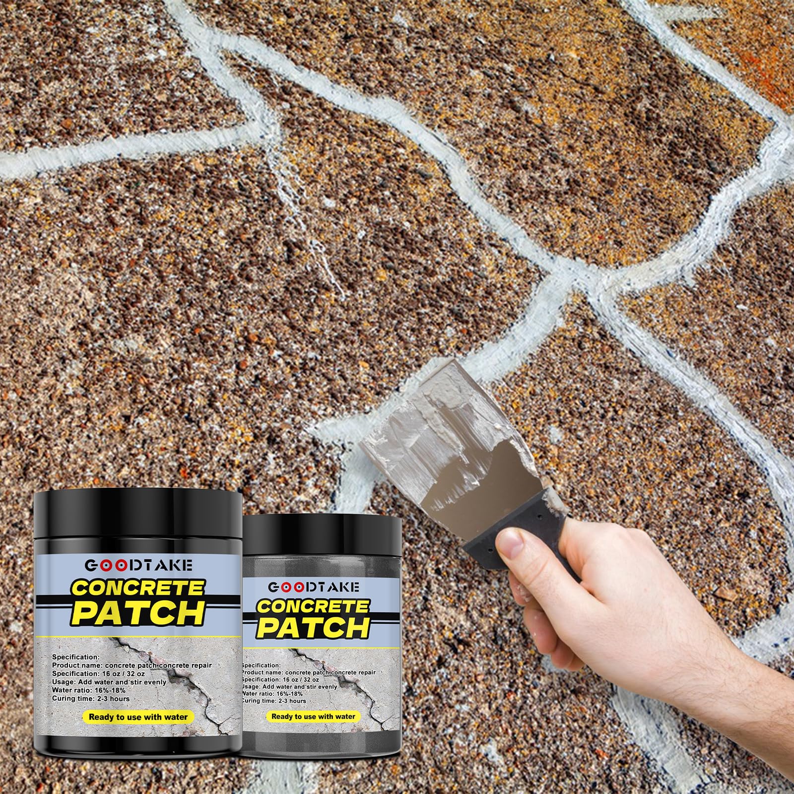 Snapklik.com : GOODTAKE Concrete Repair, Concrete Patch For Repairing ...