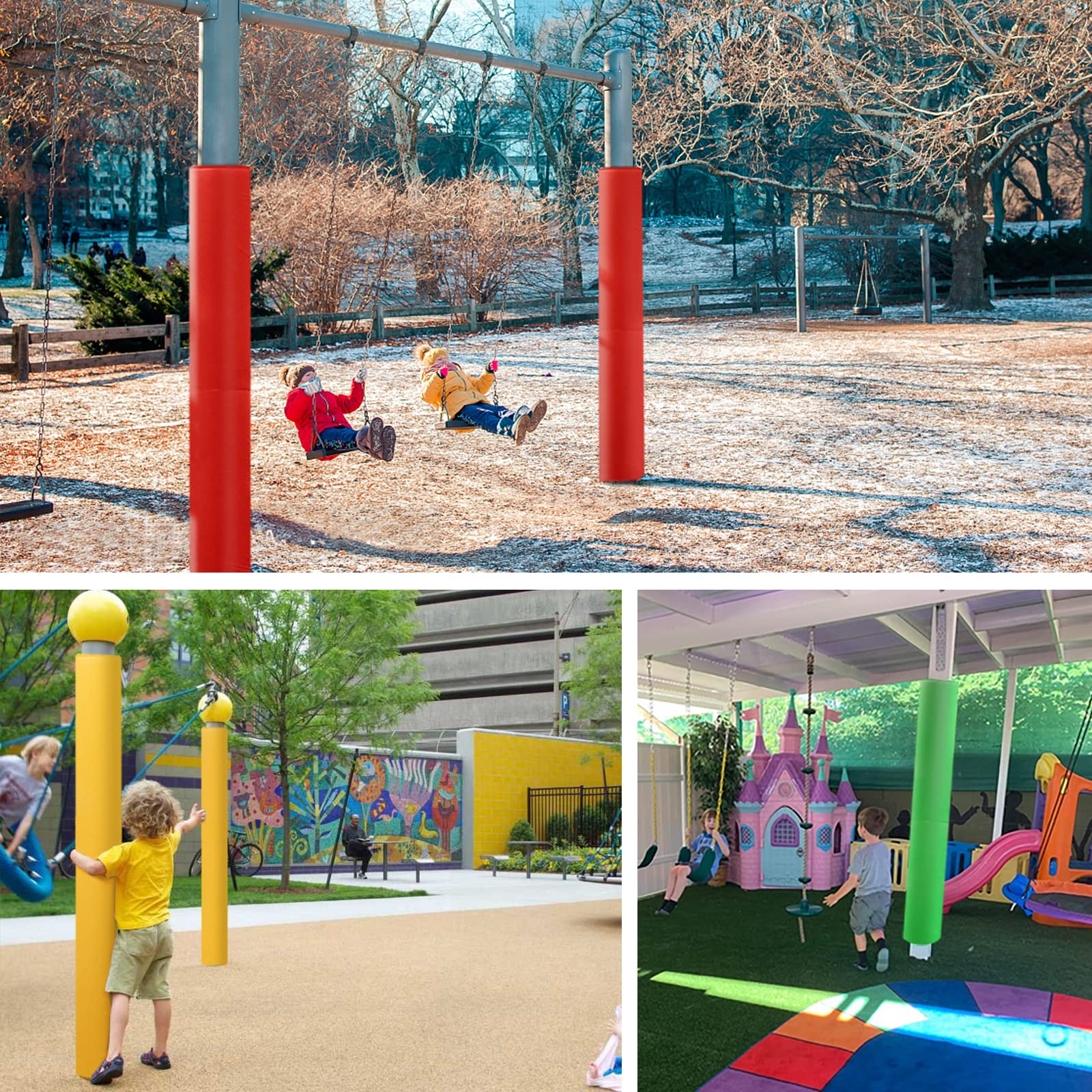 Snapklik.com : PROGOAL 6FT Tall Round Poles Pad - Basketball Pole ...