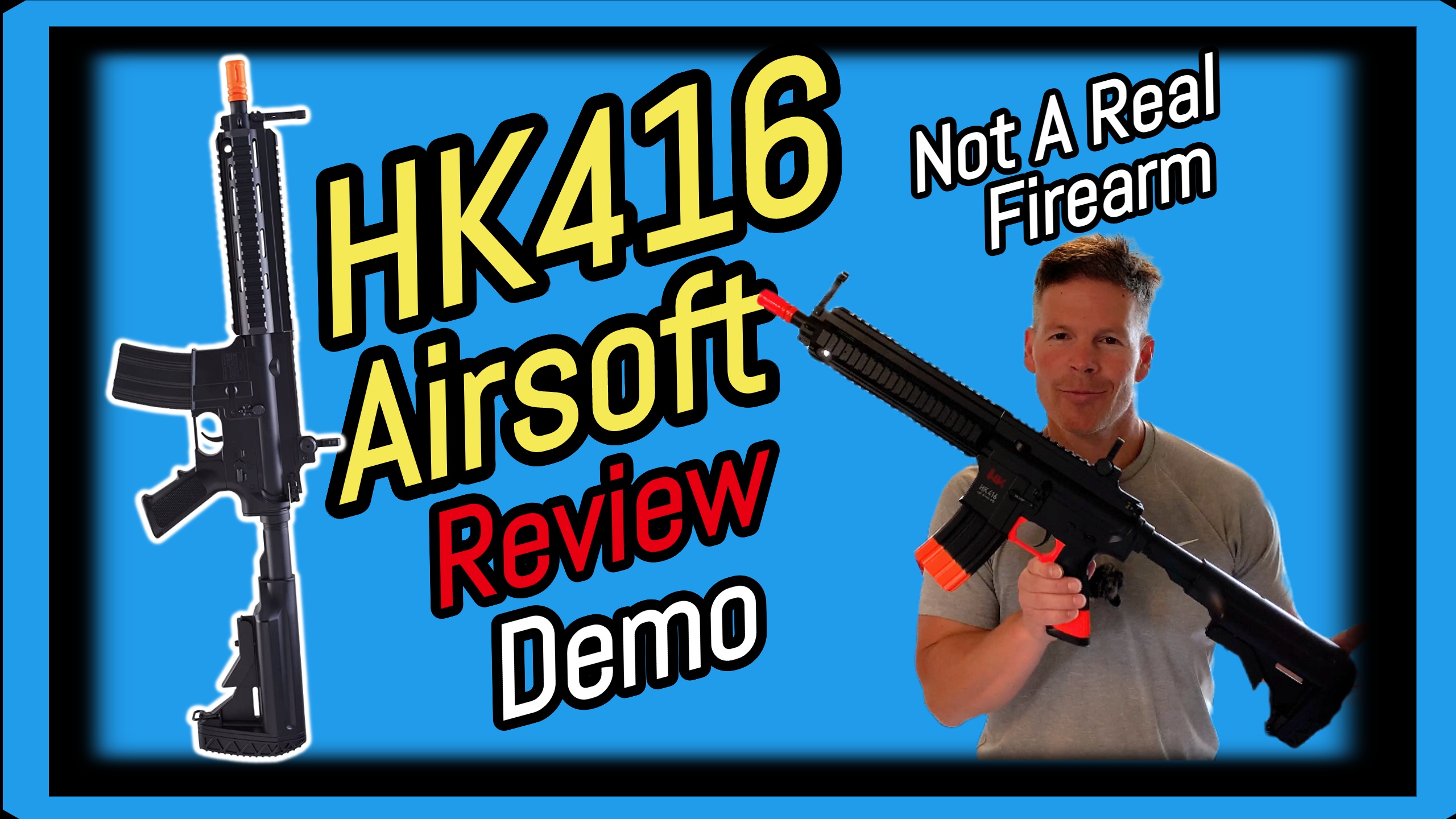 Watch HK Heckler & Koch HK416 AEG 6mm BB Airsoft Rifle Review ...
