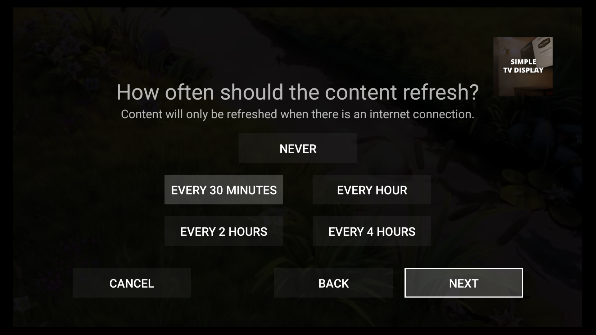 Simple TV Display (No Sleep Webpage TV) - App on Amazon Appstore