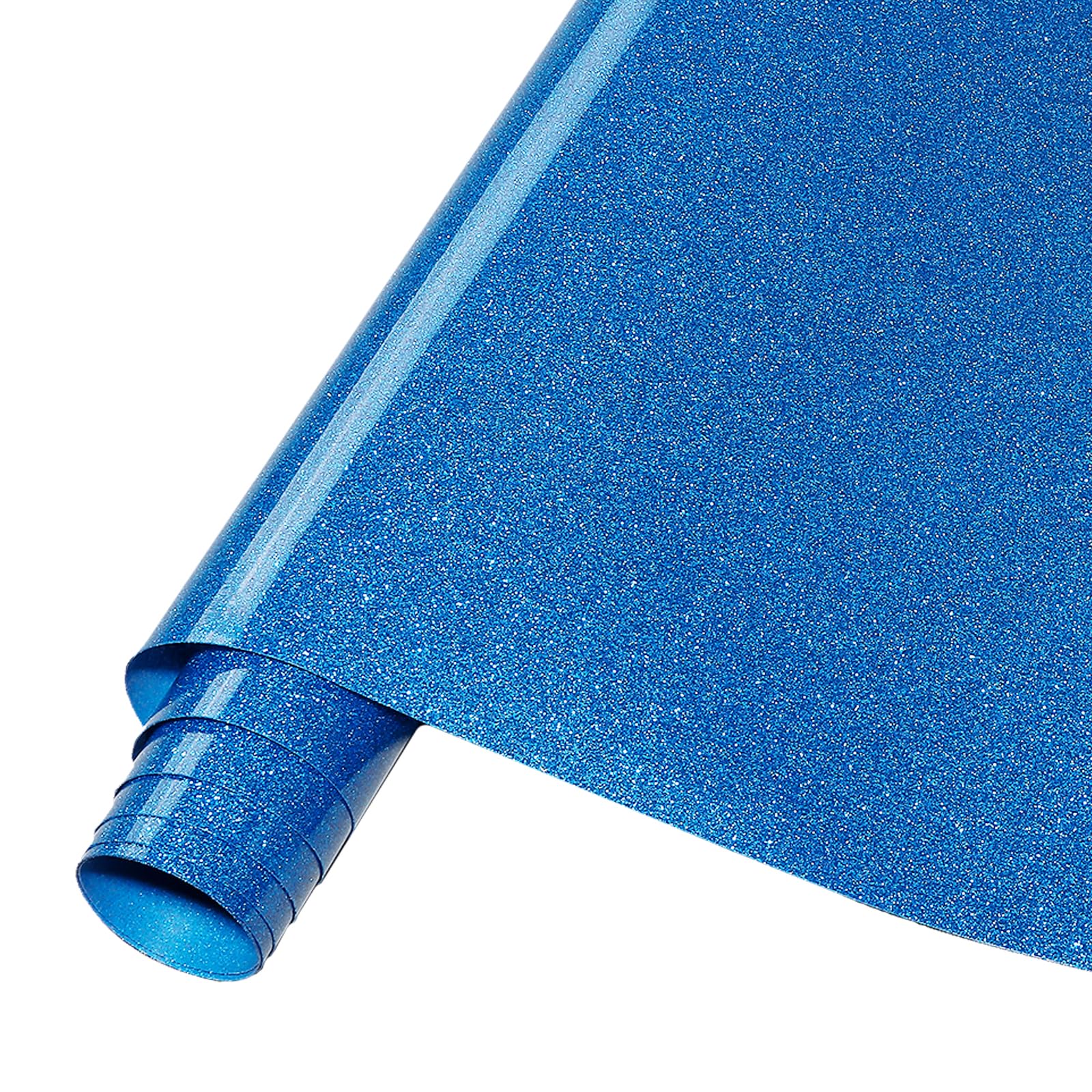 Amazon.com: Tintnut Blue Glitter HTV Vinyl Roll -12" x5ft Blue Glitter ...