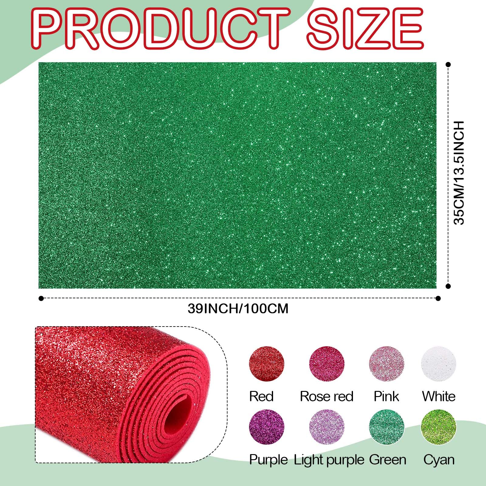 Snapklik.com : Fainne 8 Pcs Craft Foam Sheet Roll, 39x13 Colorful EVA ...