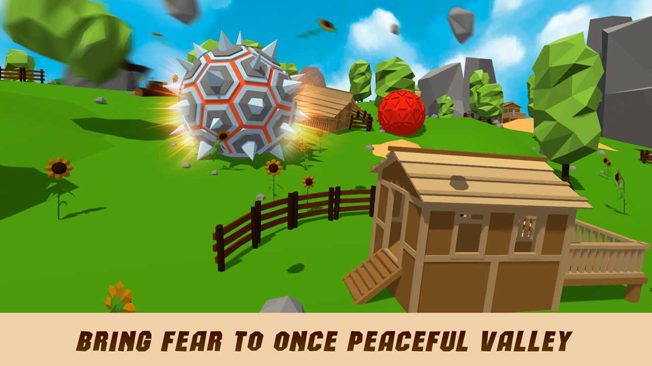 Giant Death Boulder: Dash Rolling Ball| Pixel World Giant Boulder Smash ...