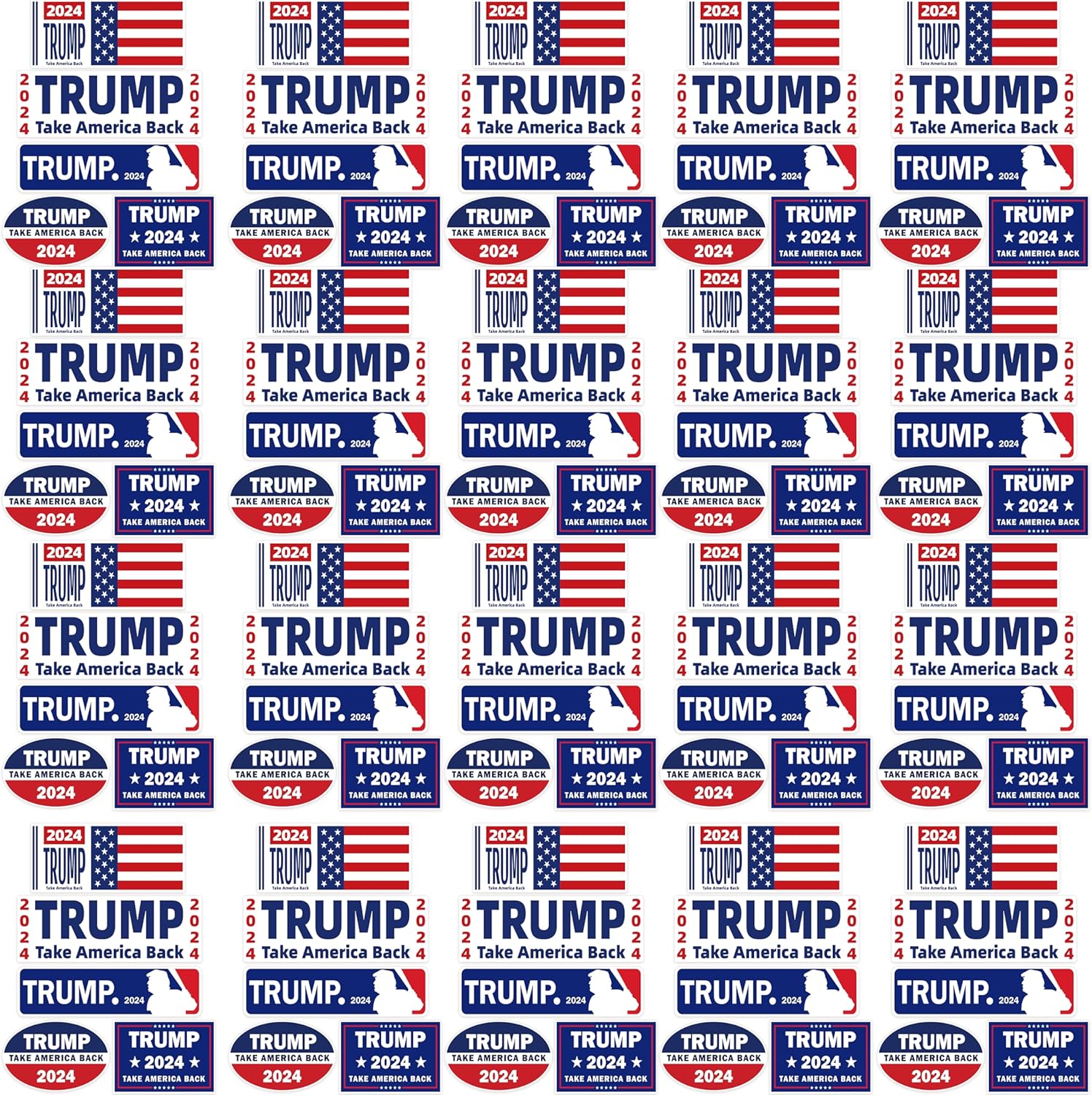 Amazon.com - SINUOLIN 100pc Trump Stickers 2024 Trump 2024 TAKE America ...