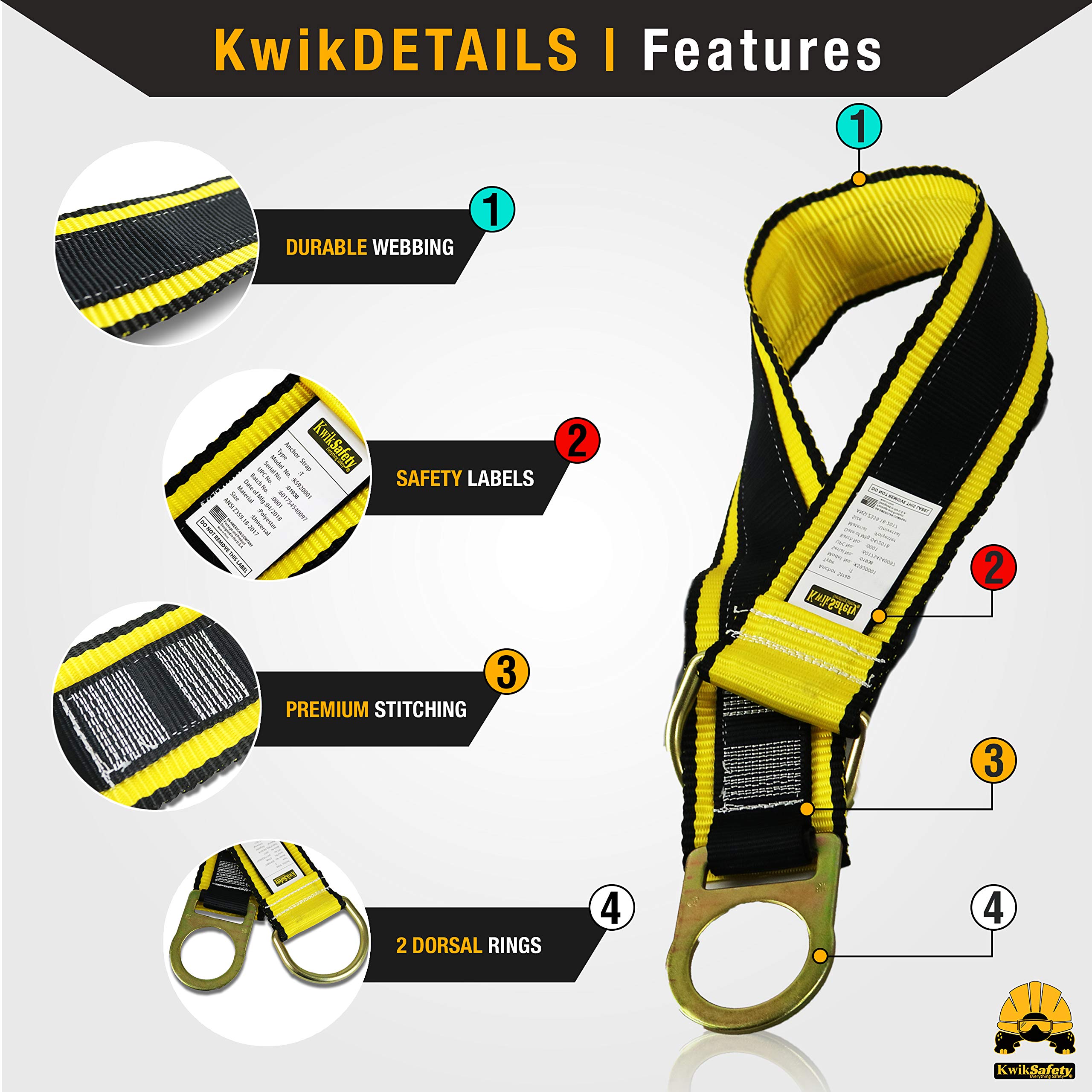 Snapklik.com : SCORPION KIT Safety Harness Fall Protection Kit Full ...