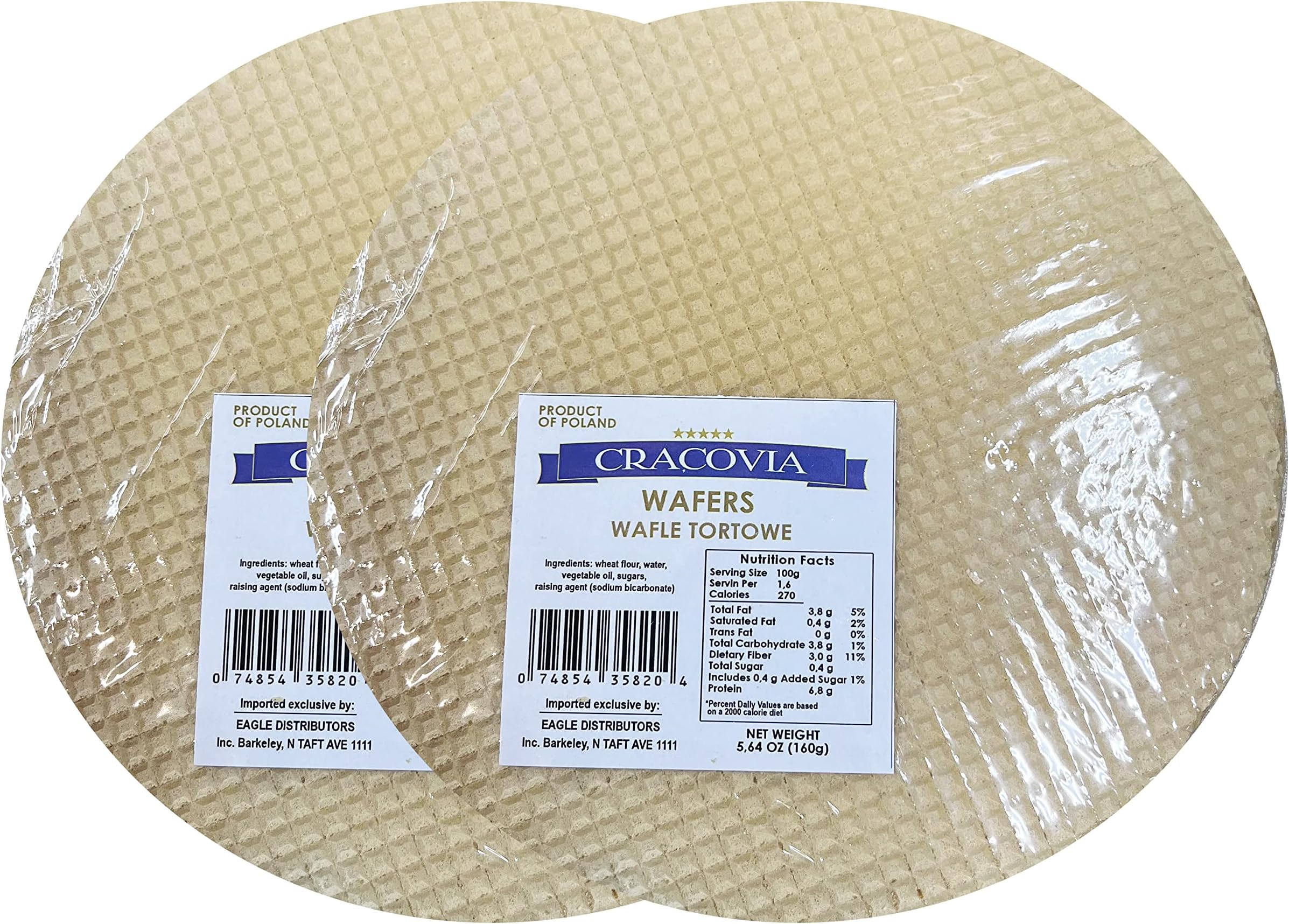 Amazon.com: Tort Wafers THICK for tort cakes, 150g, 5 sheets (3pack ...