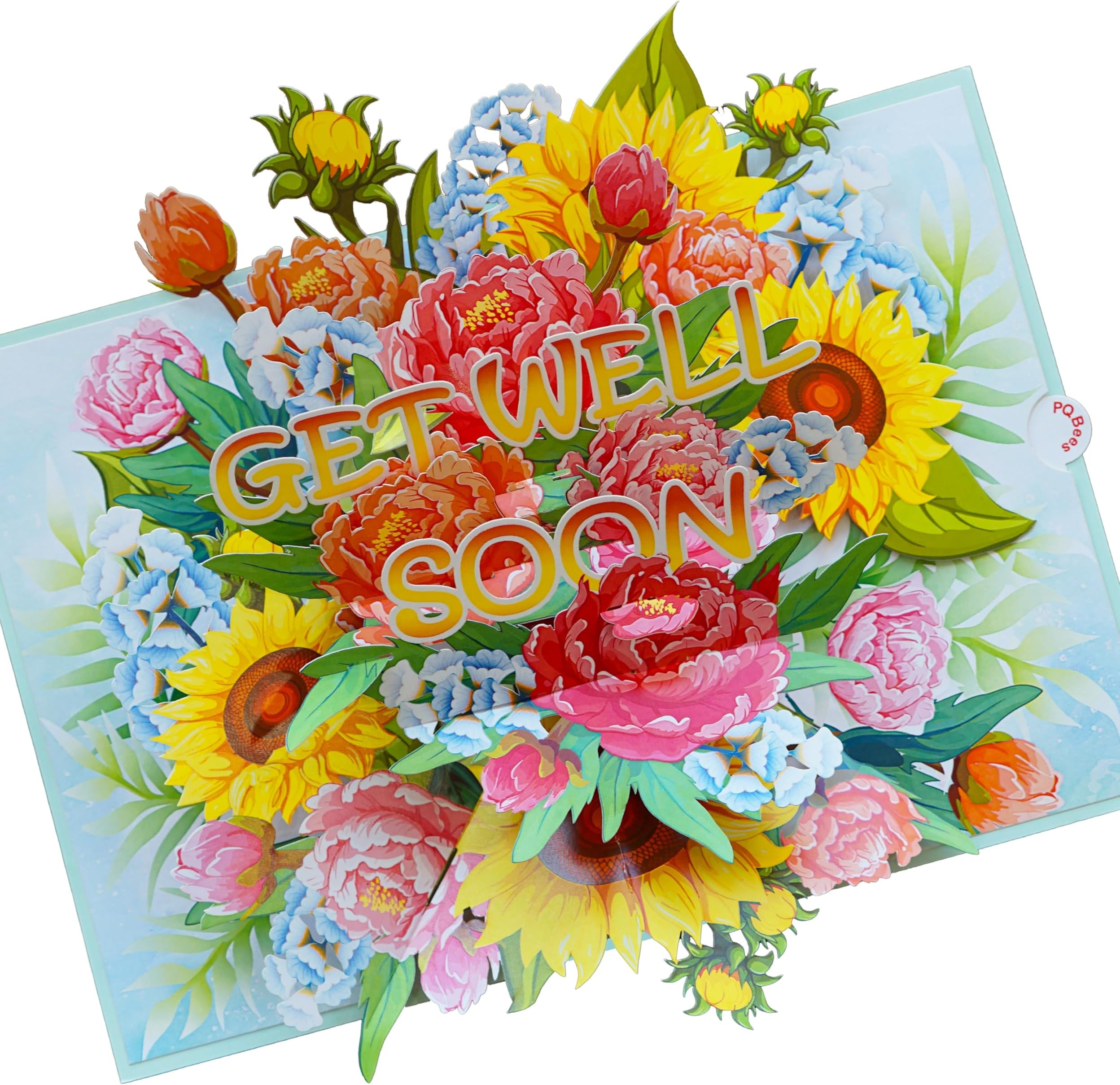 Amazon.com : Get Well Soon Pop Up Card - 3D Encouragement Get Better ...