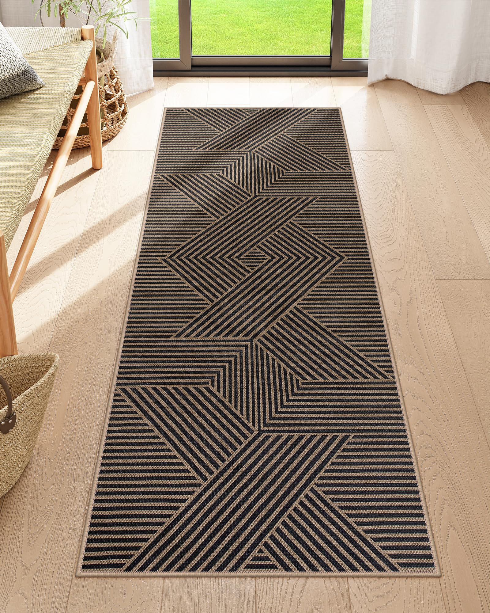 Amazon.com: Lahome Modern Geometric Runner Rug, 2x6 Washable Rug ...