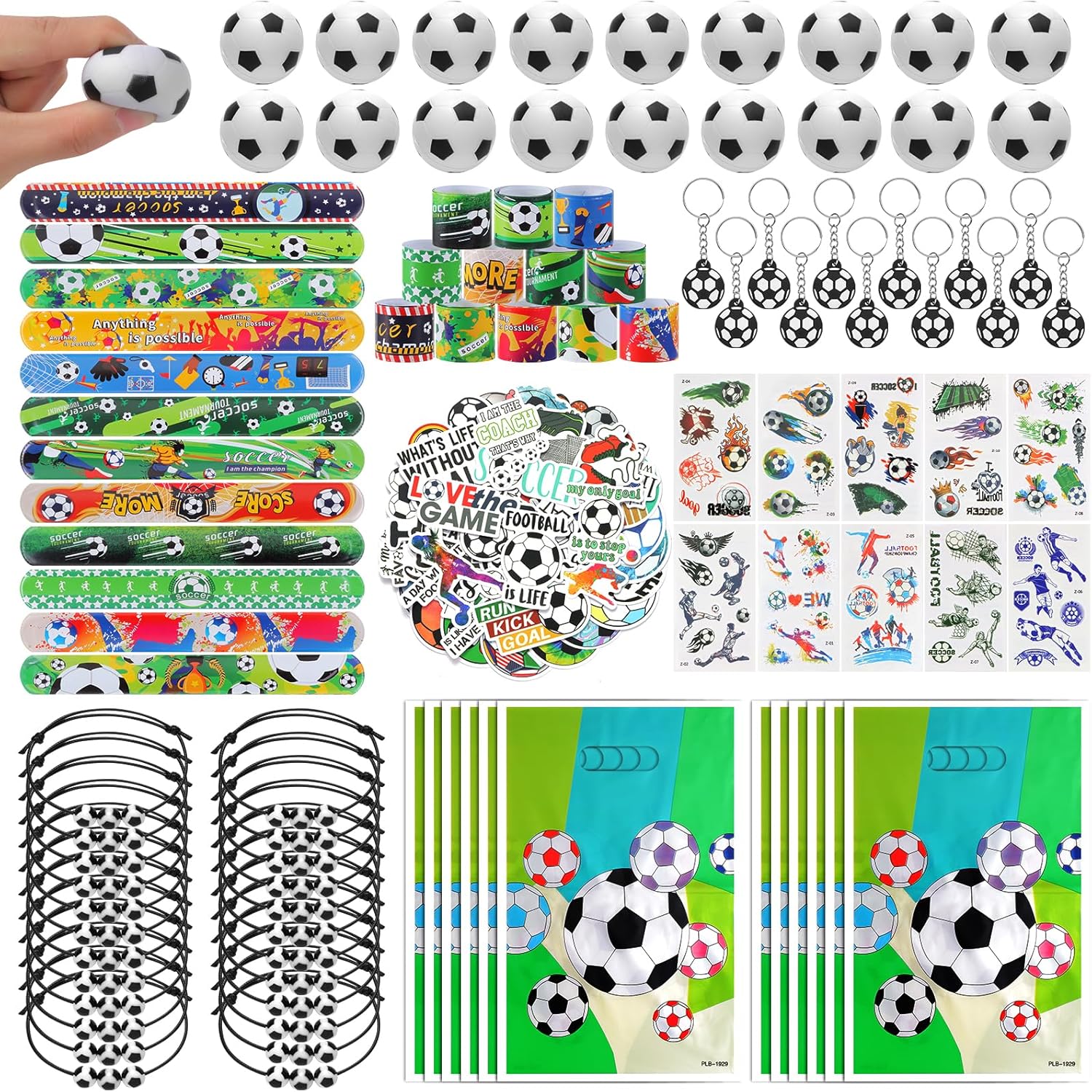 Amazon.com: 294 Pieces Soccer Party Favors Supplies Set Bulk Mini ...