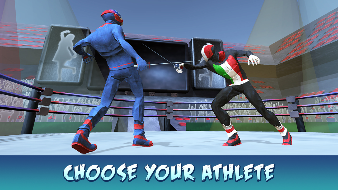 Sports Fencing Fighting Summer Game Championship: Battle Swordsman ...