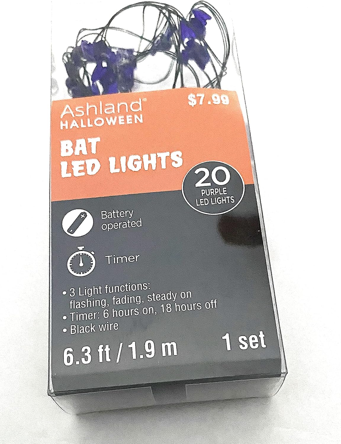 Amazon.com: Ashland Indoor Battery Operated LED Lights with 3 Light ...