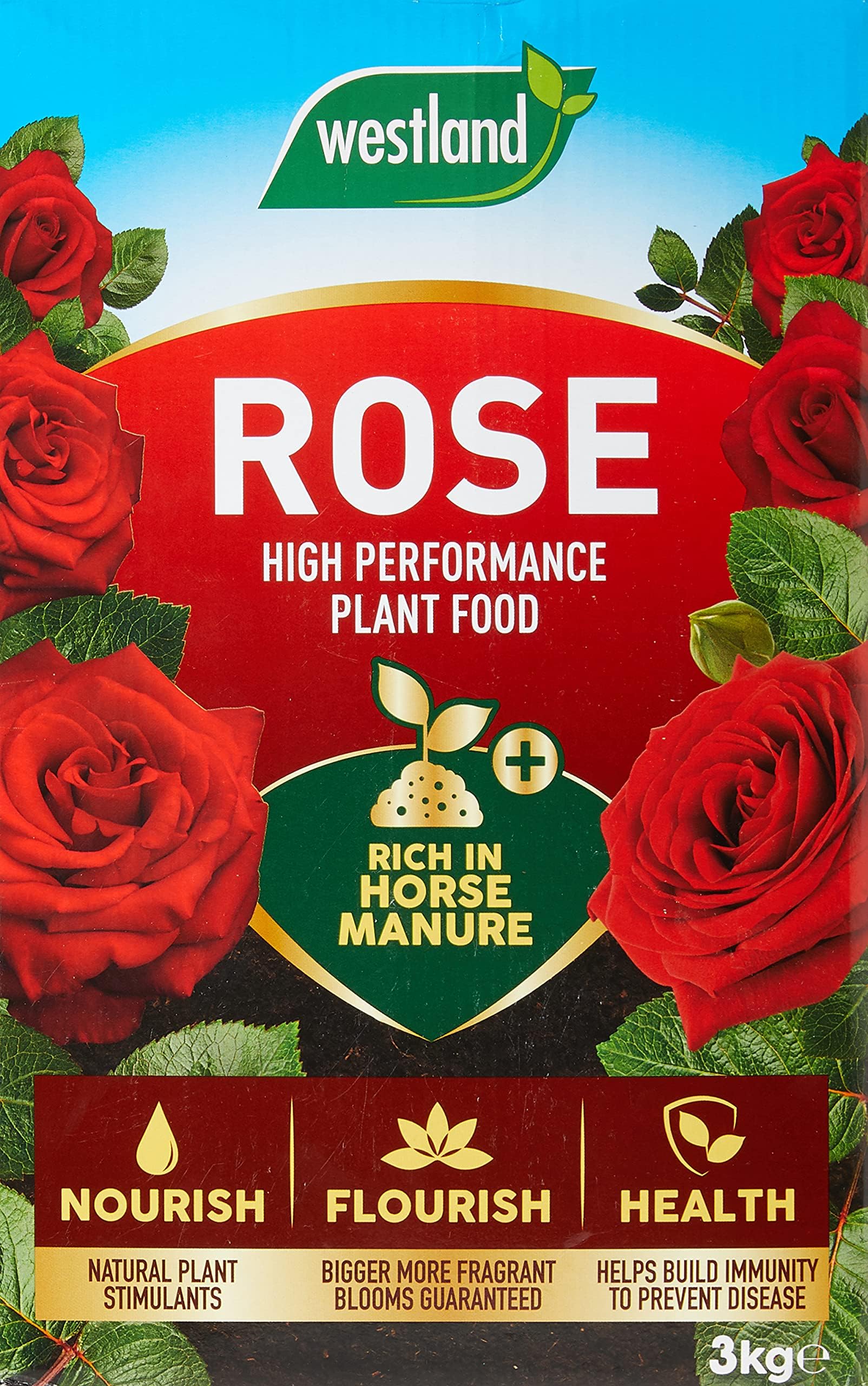 Westland Horse Manure and Plant Stimulant Enriched Rose Food, 3 kg ...