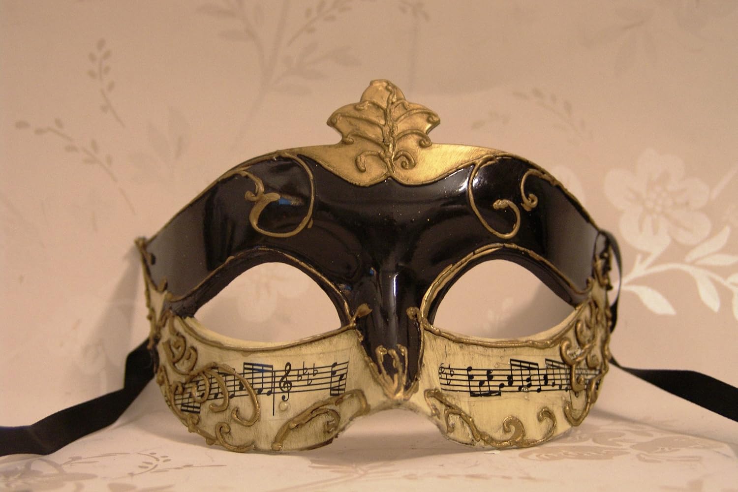 MUSICAL NOTES MASQUERADE MASK- BLACK : Amazon.co.uk: Toys & Games