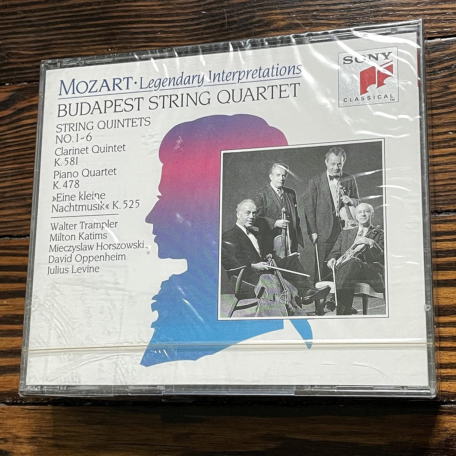 Wolfgang Amadeus Mozart, Budapest String Quartet, Walter Trampler ...