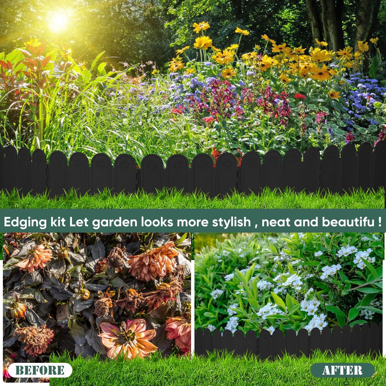 Decorative Interlocking Landscape Edging ProFlex 15 Ft. X 4.5 In.