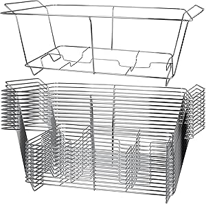 Amazon.com | COMFICOVE 12 Pack Chafing Wire Rack Buffet Stand Chrome ...