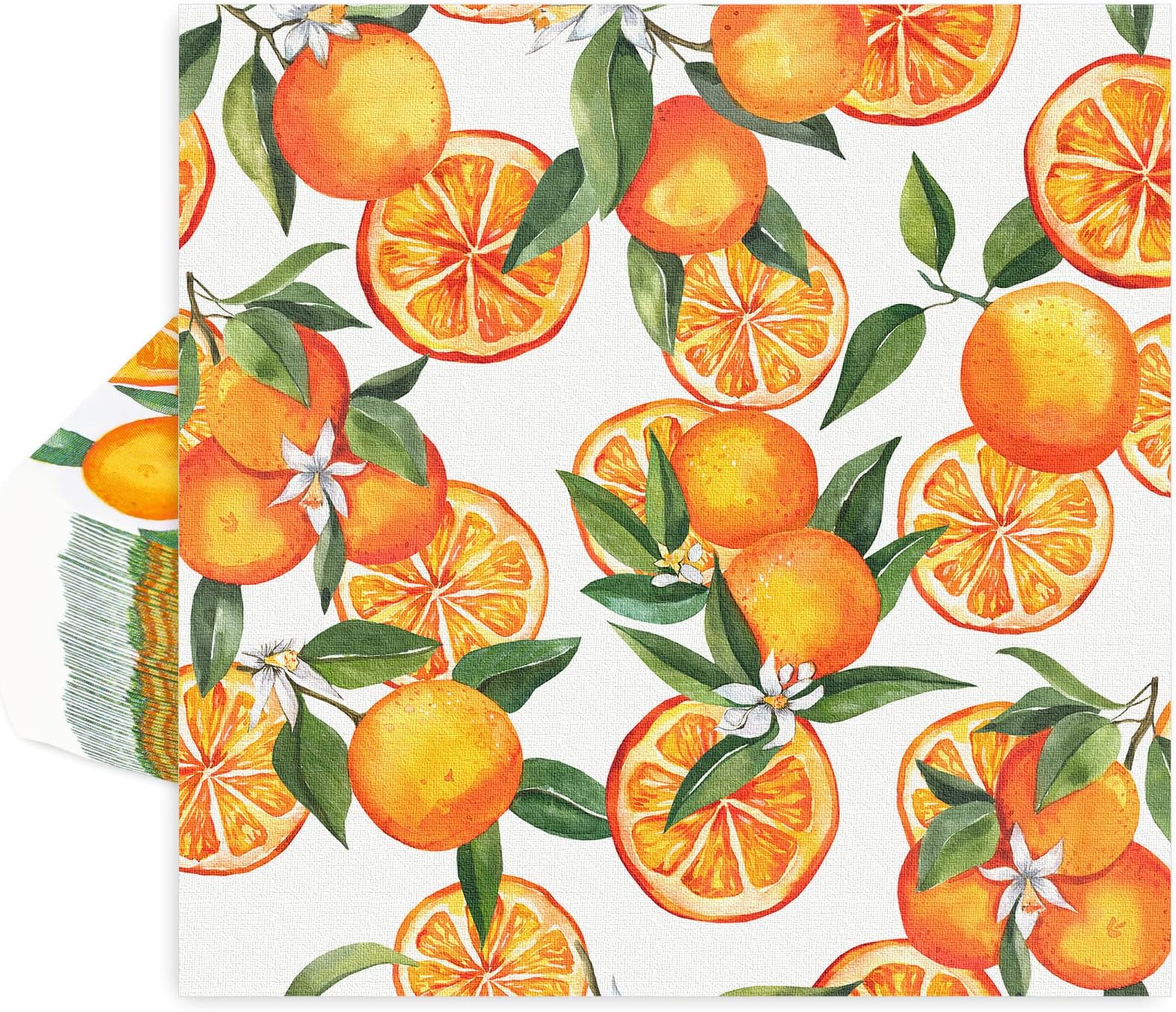 Amazon.com: AnyDesign 80 Pack Orange Luncheon Napkins Disposable Orange ...