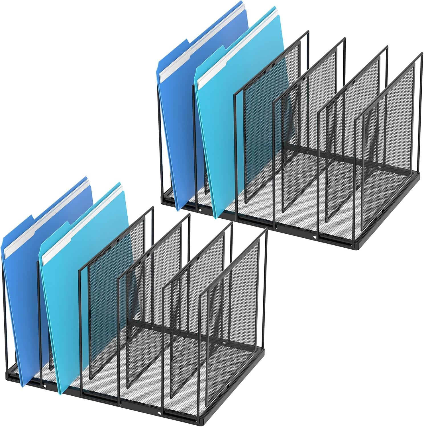 Amazon.com : JMHUD Inclined Desktop File Sorter, 5-Section Vertical ...