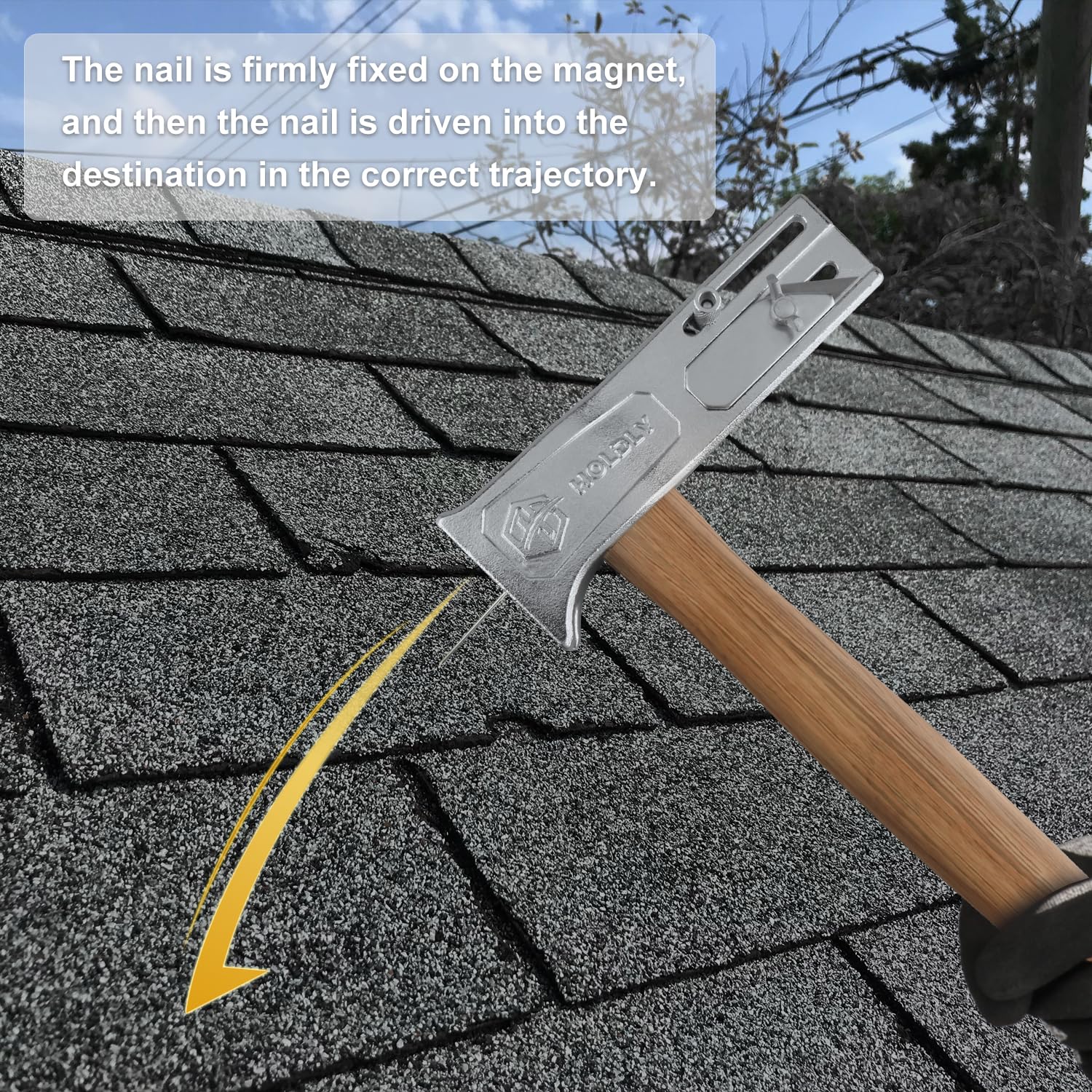 Snapklik.com : Magnetic Roofing Hammer, Multifunctional Magnet Roofing ...