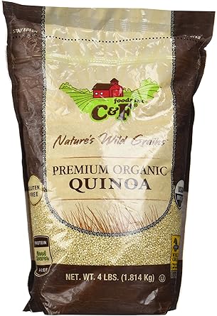 Amazon.com : C & F Premium Organic Quinoa 4lbs : Dried Quinoa : Grocery ...