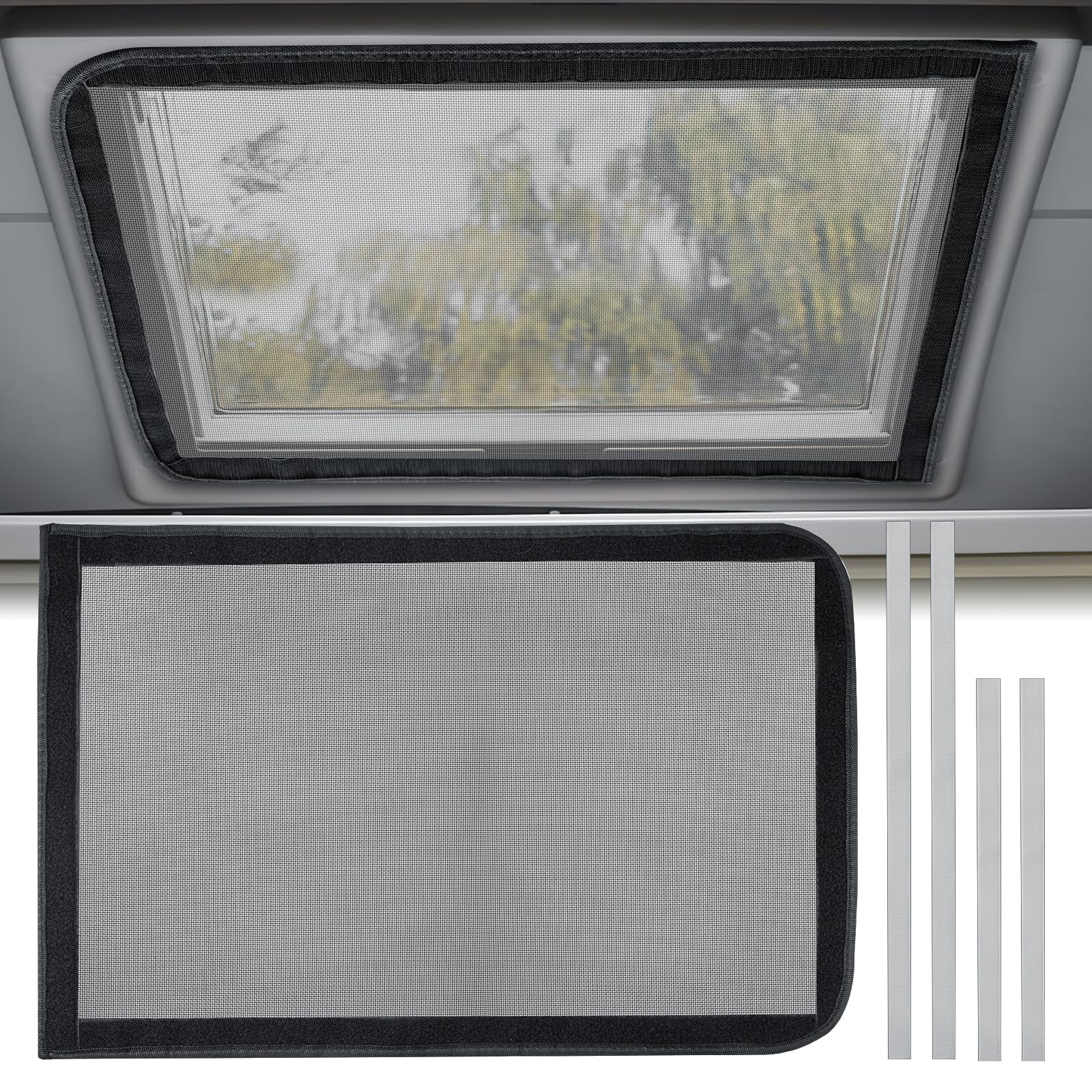 Snapklik.com : Funomo RV Vent Bug Screens, 23.25"L X 15.25"W, Universal ...