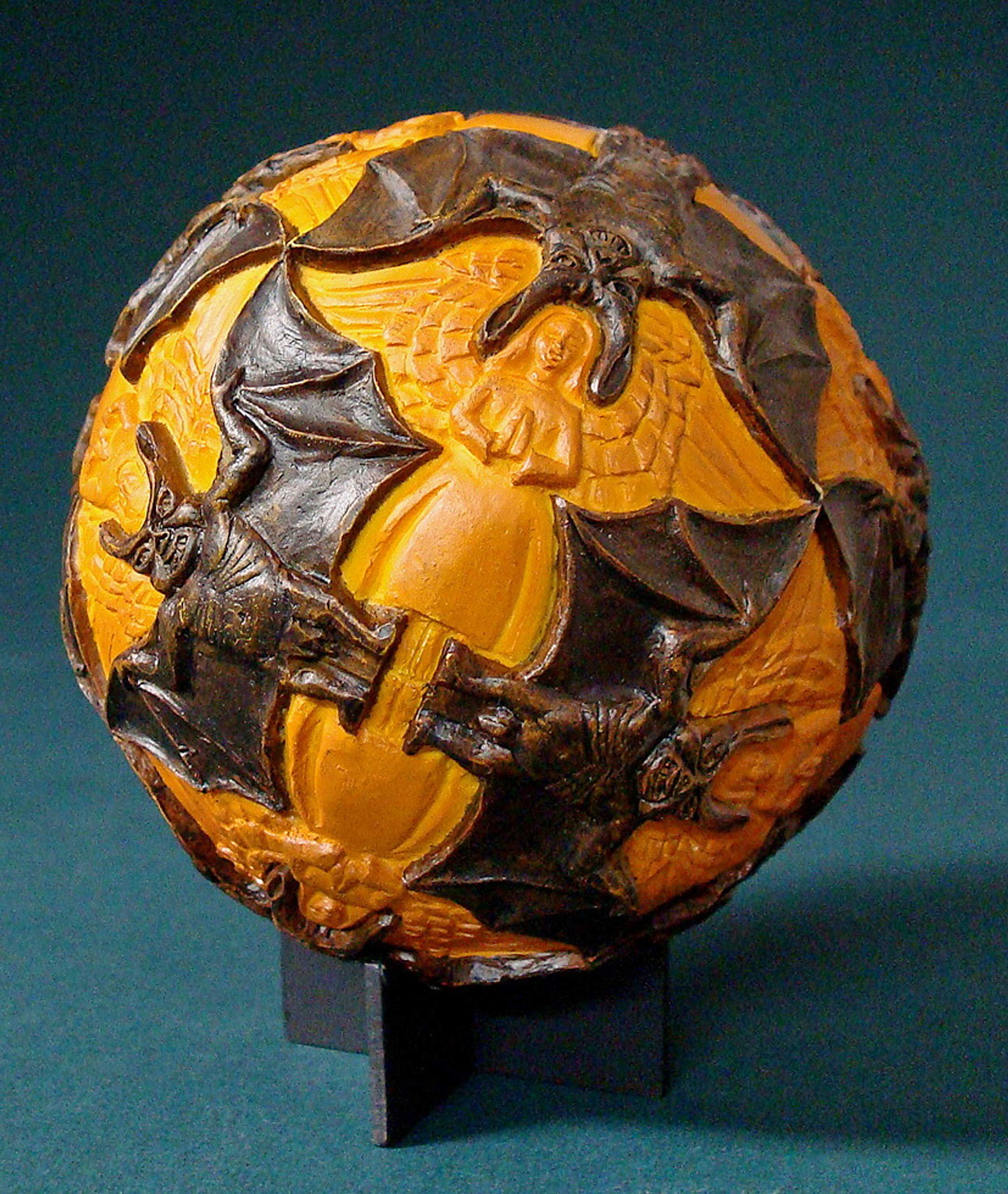 Amazon.com: Sphere Angels and Devils Tessellation Round Orb Paperweight ...