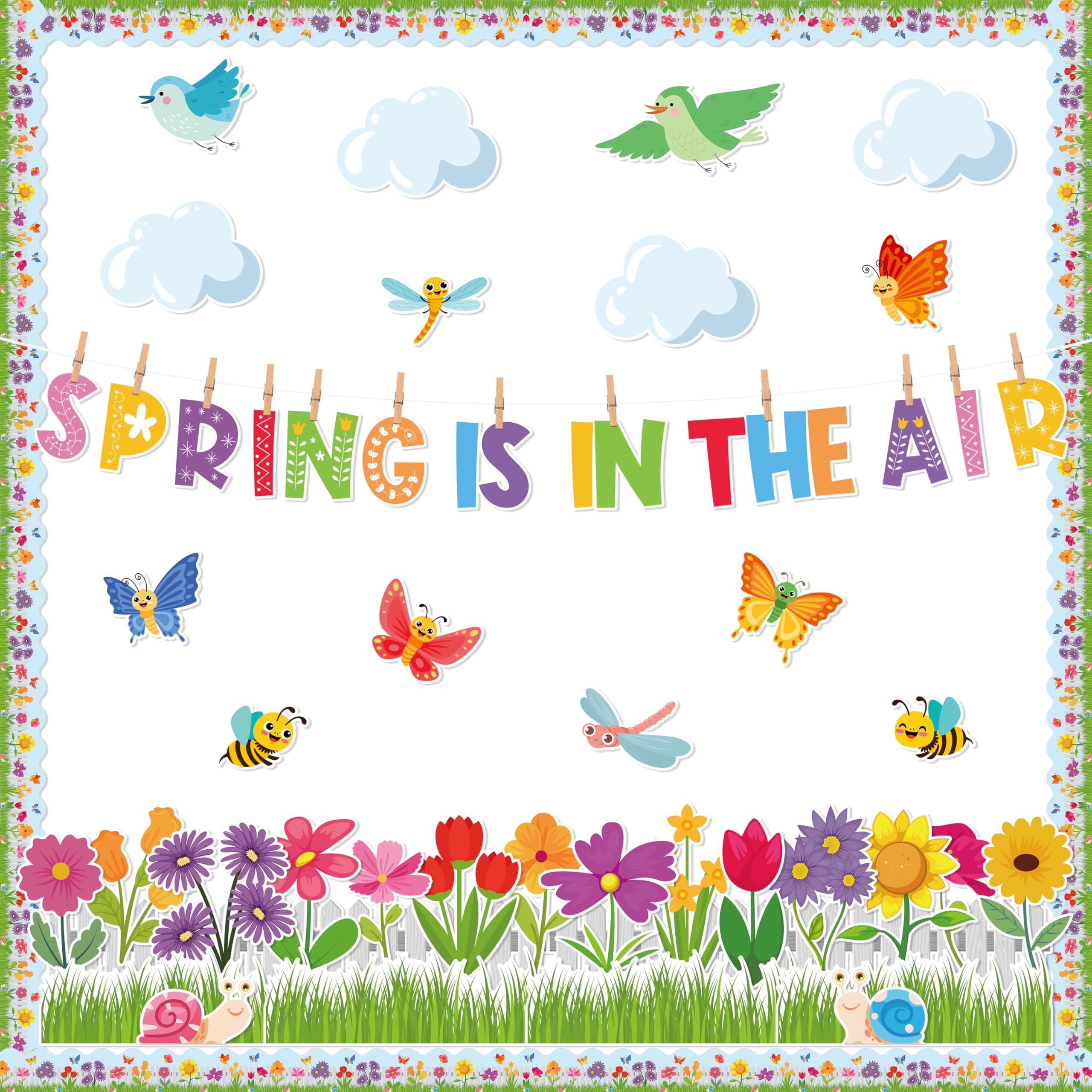 Snapklik.com : Easter Spring Sky Cutouts - 119P Spring Is In The Air ...