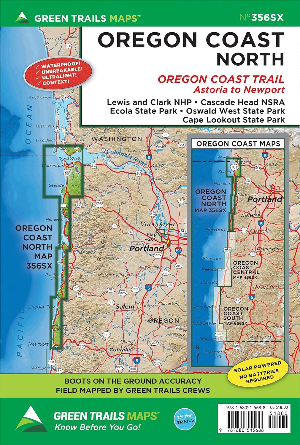 Oregon Coast North, OR No. 356SX: Maps, Green Trails: 9781680515688 ...