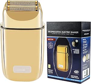 MAKINGTEC Cordless Metal Double Electric Shaver Razor for Men Close ...